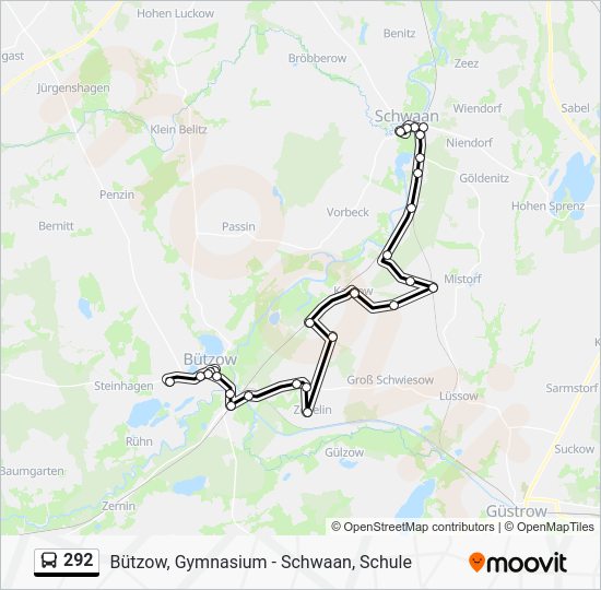 292 Route: Schedules, Stops & Maps - Schwaan, Schule (Updated)