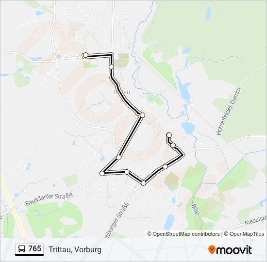765 Route: Schedules, Stops & Maps - Trittau, Vorburg (Updated)