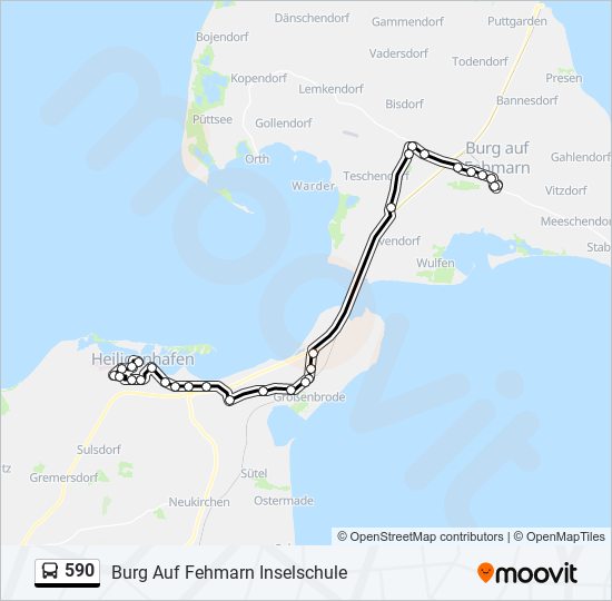 590 Route: Schedules, Stops & Maps - Burg Auf Fehmarn Inselschule (Updated)