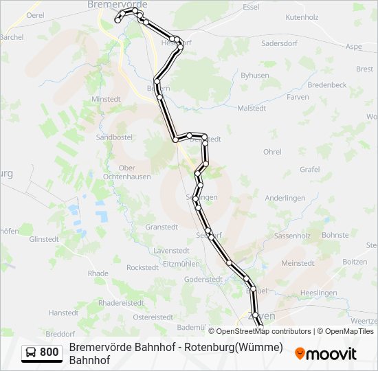 800 Route: Schedules, Stops & Maps - Zeven Busbahnhof (Updated)