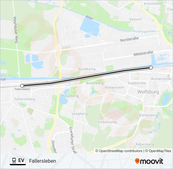 EV Route: Schedules, Stops & Maps - Fallersleben (Updated)