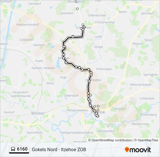 6160 Route: Fahrpläne, Haltestellen & Karten - Itzehoe Zob (Aktualisiert)