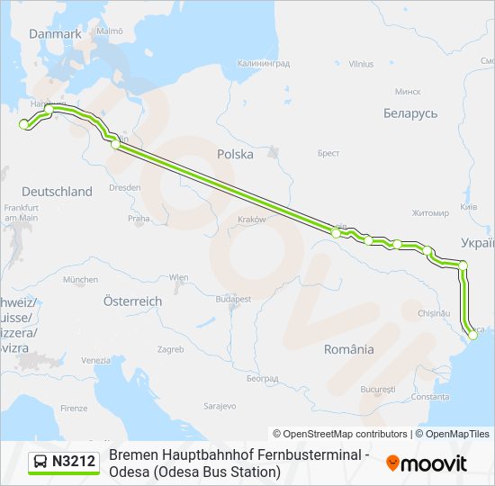 n3212 Route: Schedules, Stops & Maps - Odesa (Odesa Bus Station) (Updated)