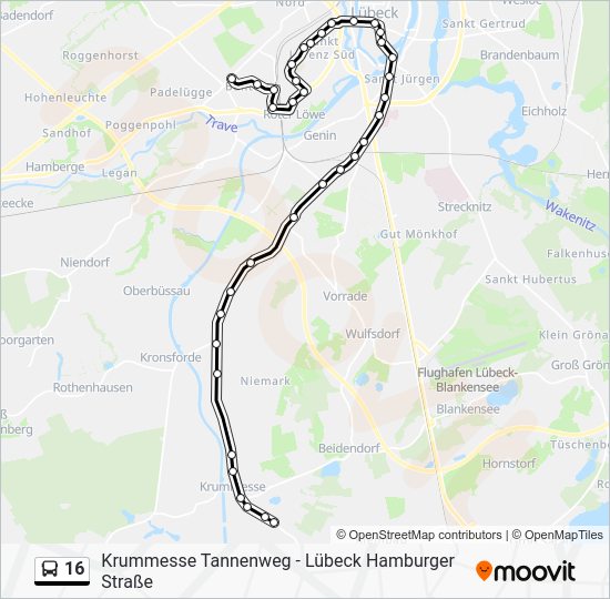 16 Route: Schedules, Stops & Maps - Buntekuh (Updated)