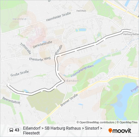 43 Route: Schedules, Stops & Maps - Strucksbarg (Updated)