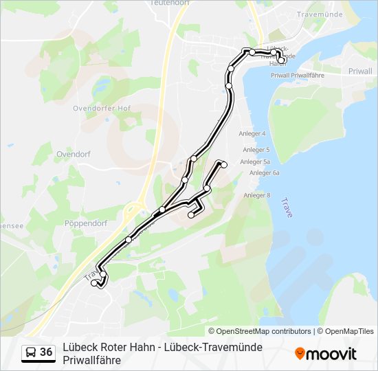 36 Route: Schedules, Stops & Maps - Roter Hahn (Updated)
