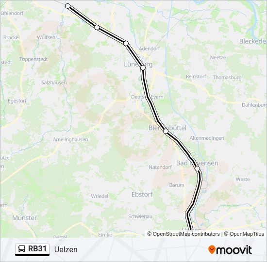 rb31 Route: Fahrpläne, Haltestellen & Karten - Uelzen (Aktualisiert)