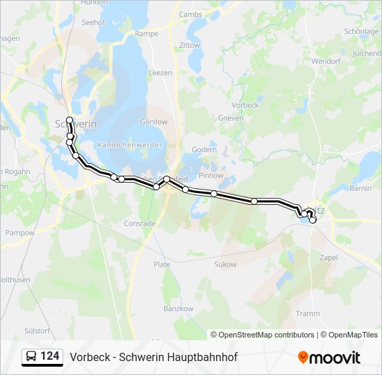 124 Route: Schedules, Stops & Maps - Crivitz am Krankenhaus (Updated)
