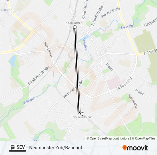 SEV Route: Schedules, Stops & Maps - Neumünster Zob/Bahnhof (Updated)