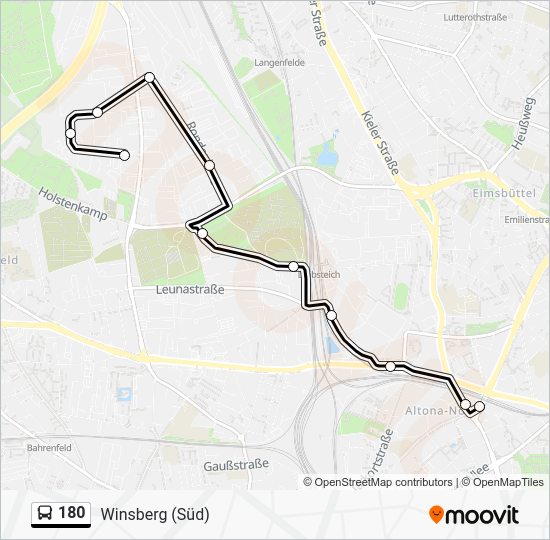 180 Route: Schedules, Stops & Maps - Winsberg (Süd) (Updated)
