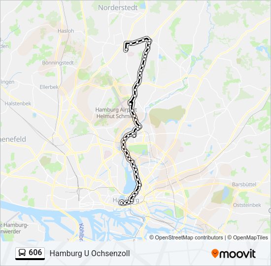 606 Route: Schedules, Stops & Maps - Hamburg U Ochsenzoll (Updated)