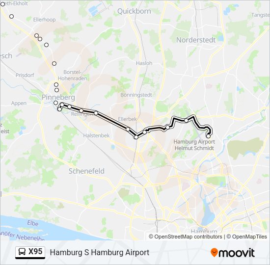 X95 Route: Schedules, Stops & Maps - Hamburg S Hamburg Airport (Updated)