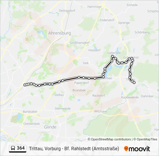 364 Route: Schedules, Stops & Maps - Mümmelmannsberg (Updated)