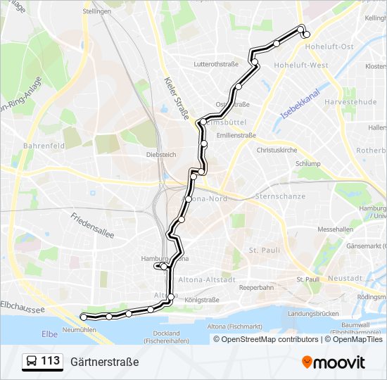 113 Route: Schedules, Stops & Maps - Gärtnerstraße (Updated)
