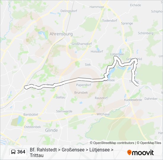 364 Route: Schedules, Stops & Maps - Trittau Vorburg (Updated)