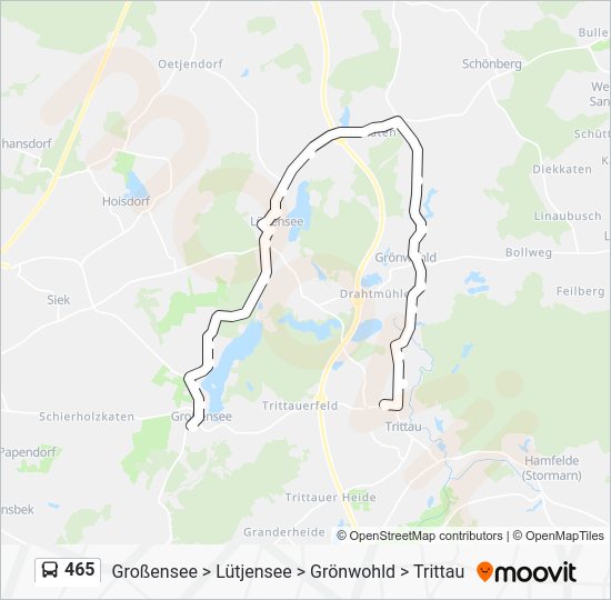 465 Route: Schedules, Stops & Maps - Trittau Schulzentrum (Updated)
