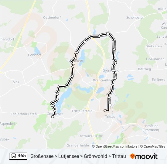 465 Route: Schedules, Stops & Maps - Trittau Schulzentrum (Updated)