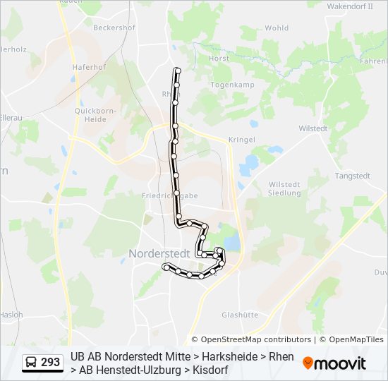 293 Route: Fahrpläne, Haltestellen & Karten - Rhen, Alsterquelle