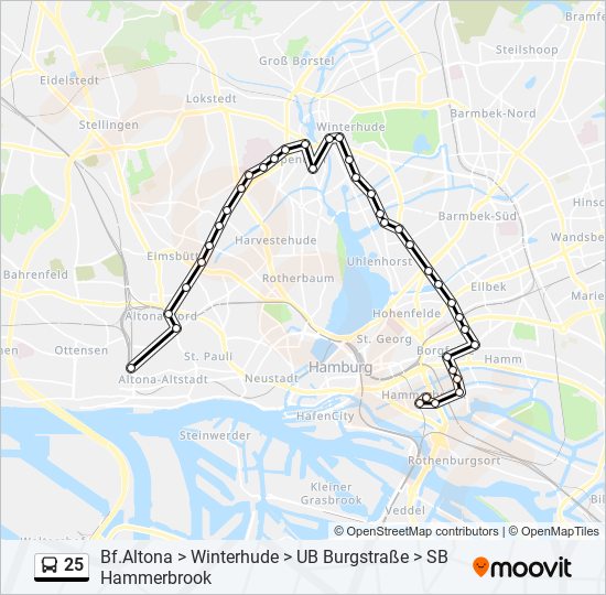 25 Route: Fahrpläne, Haltestellen & Karten - Sachsenstraße (Aktualisiert)