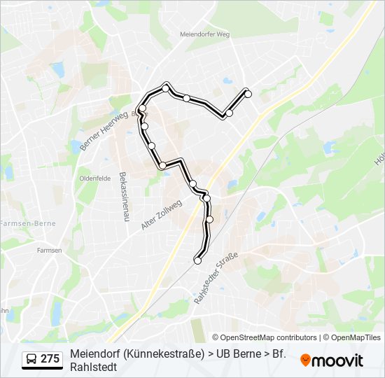 275 Route: Schedules, Stops & Maps - Spitzbergenweg (Updated)