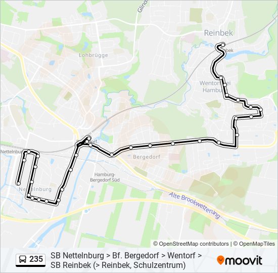 235 Route: Schedules, Stops & Maps - S Reinbek (Updated)
