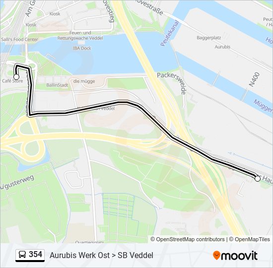 354 Route: Schedules, Stops & Maps - Aurubis Werk Ost (Updated)
