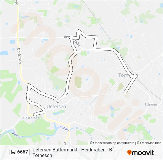 6667 Route: Schedules, Stops & Maps - Uetersen, Buttermarkt (Updated)