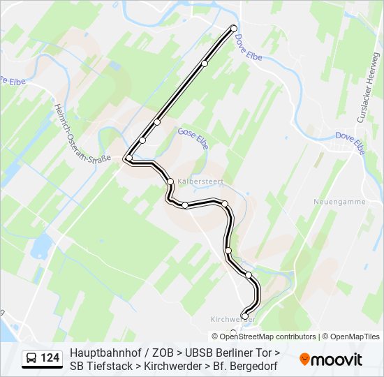 124 Route: Schedules, Stops & Maps - Curslacker Brückendamm (Updated)