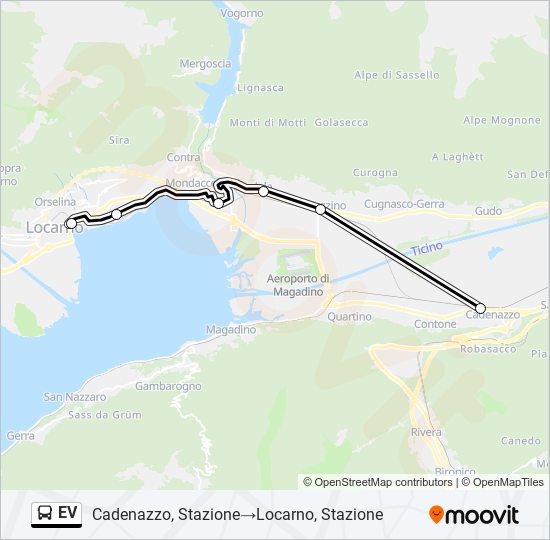 ev Route: Schedules, Stops & Maps - Cadenazzo, Stazione‎→Locarno ...