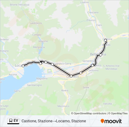 ev Route: Schedules, Stops & Maps - Castione, Stazione‎→Locarno ...