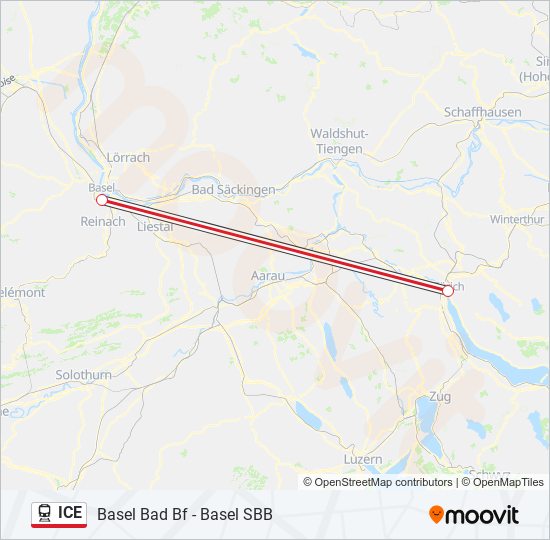 ice Route: Schedules, Stops & Maps - Basel Sbb‎→Zürich Hb (Updated)