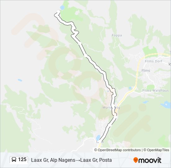 125 Route: Schedules, Stops & Maps - Laax Gr, Alp Nagens‎→Laax Gr ...