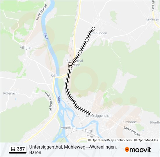 357 Route: Schedules, Stops & Maps - Untersiggenthal, Mühleweg‎→ ...