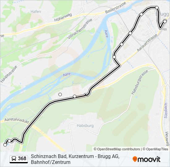 368 Route: Schedules, Stops & Maps - Brugg Ag, Bahnhof/Zentrum‎→ ...