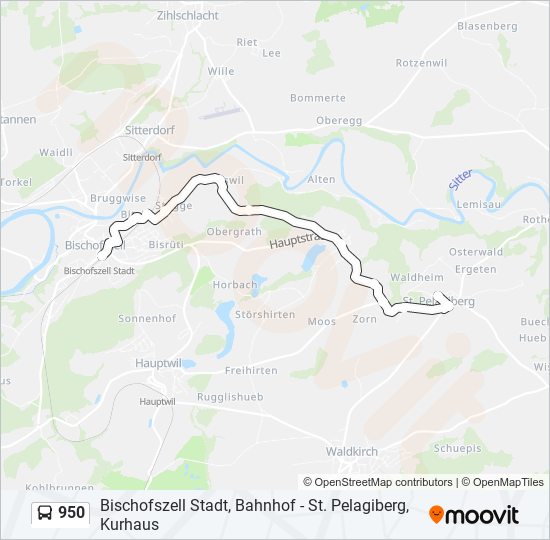 950 Route: Schedules, Stops & Maps - St. Pelagiberg, Kurhaus‎→ ...