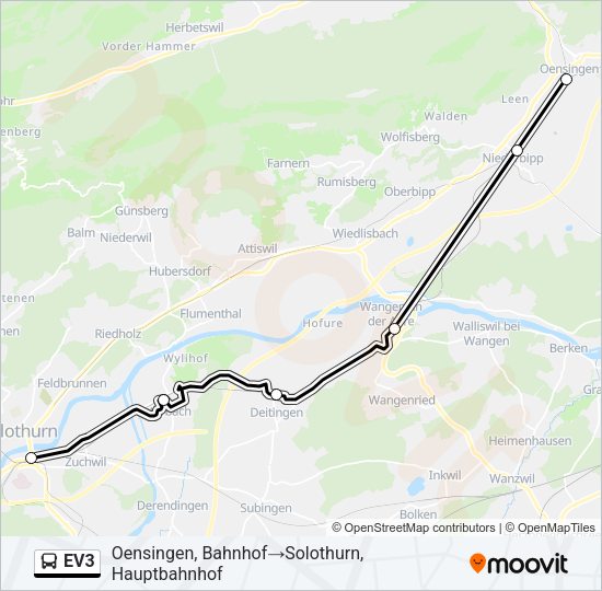 ev3 Route: Fahrpläne, Haltestellen & Karten - Oensingen, Bahnhof‎→ ...
