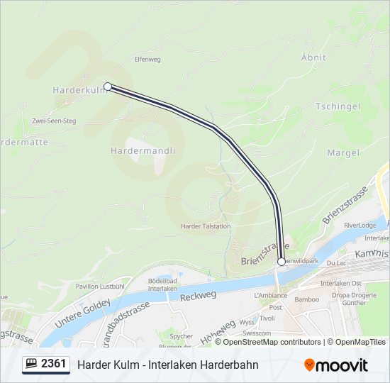 2361 Route: Schedules, Stops & Maps - Interlaken Harderbahn‎→Harder ...