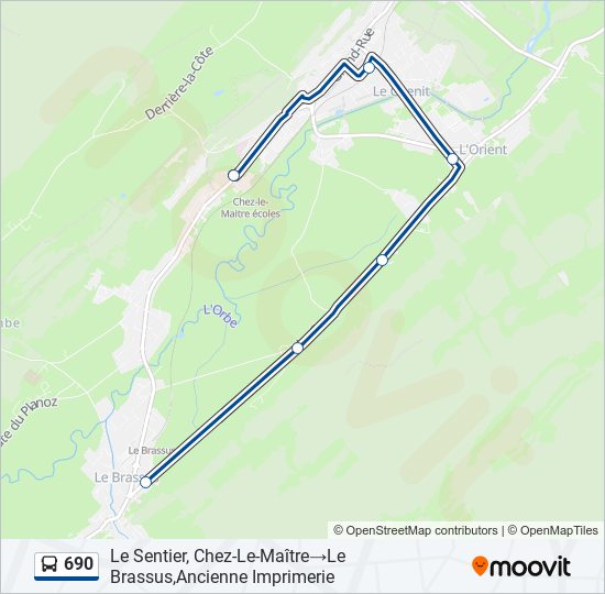 690 Route: Schedules, Stops & Maps - Le Sentier, Chez-Le-Maître‎→Le ...
