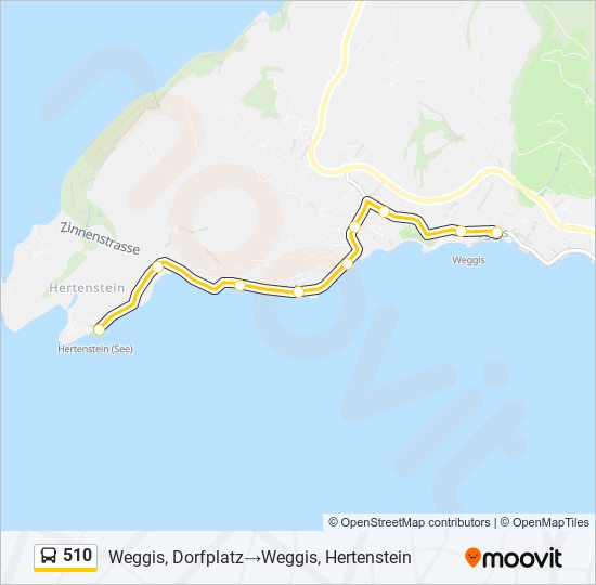 510 Route: Schedules, Stops & Maps - Weggis, Dorfplatz‎→Weggis ...