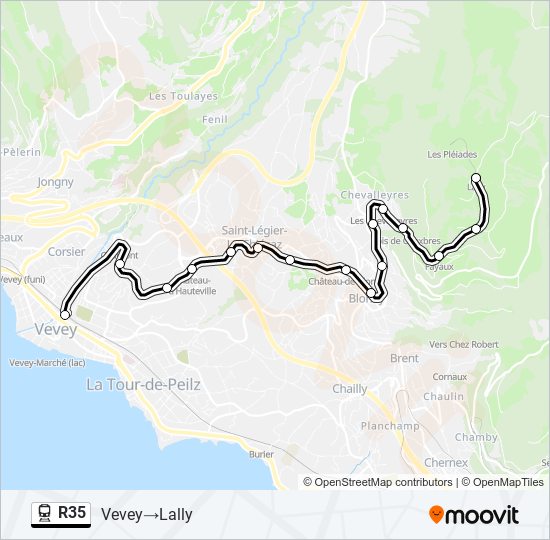 r35 Route: Schedules, Stops & Maps - Vevey‎→Lally (Updated)