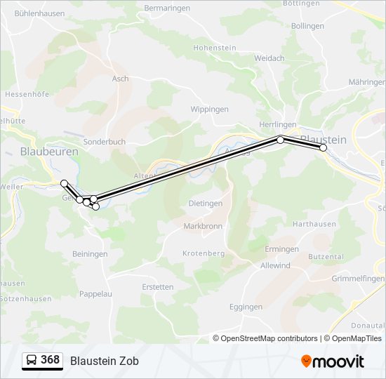 368 Route: Schedules, Stops & Maps - Blaustein Zob (Updated)