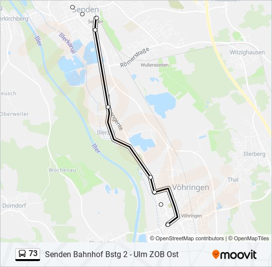 73 Route: Schedules, Stops & Maps - Vöhringen Kirchplatz (Updated)