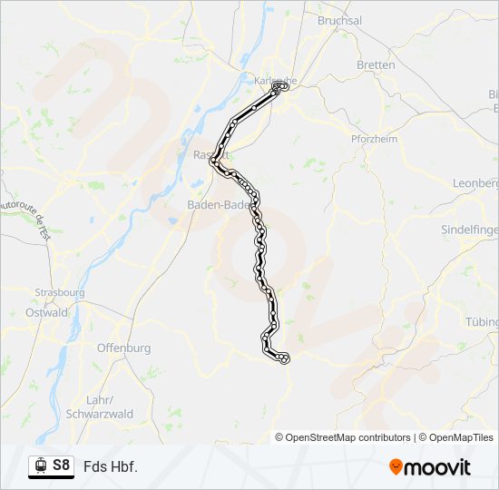 s8 Route: Schedules, Stops & Maps - Fds Hbf. (Updated)