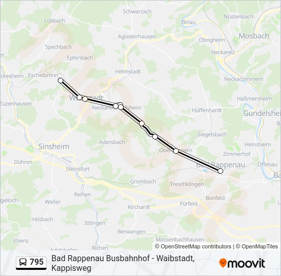 795 Route: Schedules, Stops & Maps - Neidenstein, Schule (Updated)