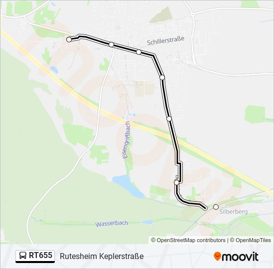 rt655 Route: Schedules, Stops & Maps - Rutesheim Keplerstraße (Updated)