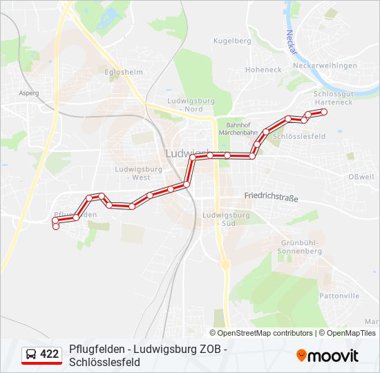 422 Route: Schedules, Stops & Maps - Pflugfelden Sportplatz (Updated)