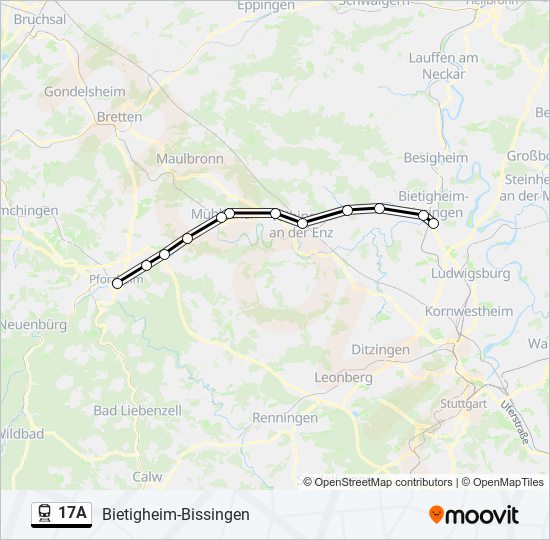 17a Route: Schedules, Stops & Maps - Bietigheim-Bissingen (Updated)