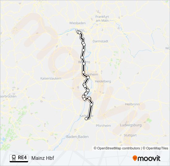 RE4 Route: Schedules, Stops & Maps - Mainz Hbf (Updated)