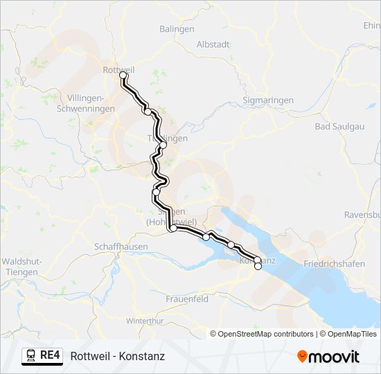 re4 Route: Schedules, Stops & Maps - Rottweil (Updated)