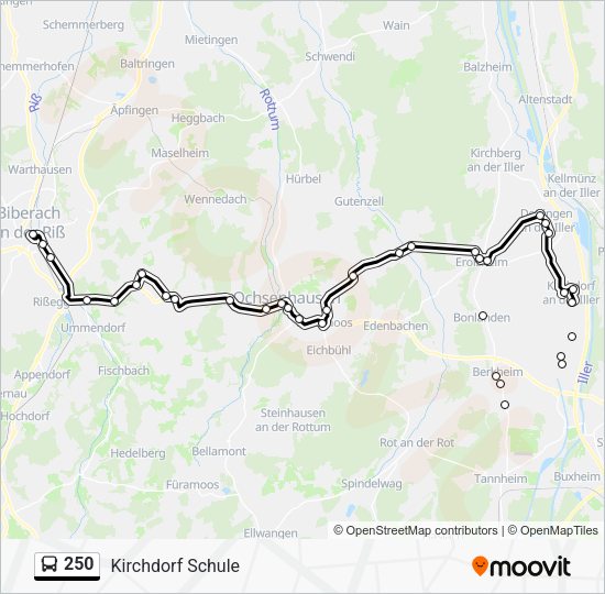 250 Route: Schedules, Stops & Maps - Kirchdorf Schule (Updated)